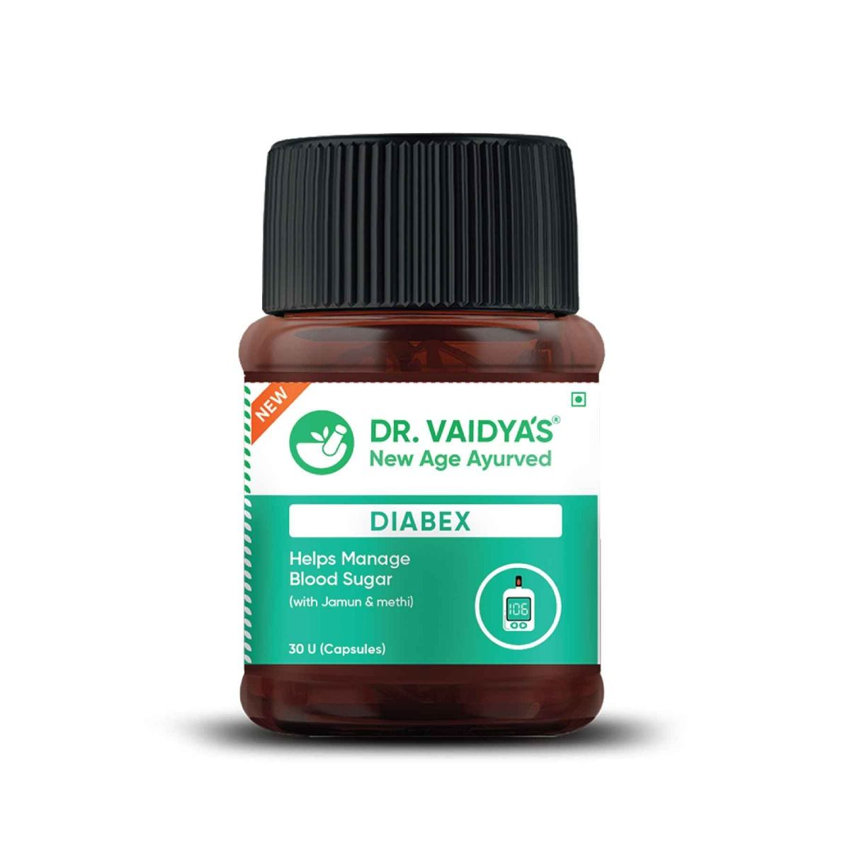 Dr. Vaidya's Diabex, 30 Capsules Price, Uses, Side Effects, Composition ...