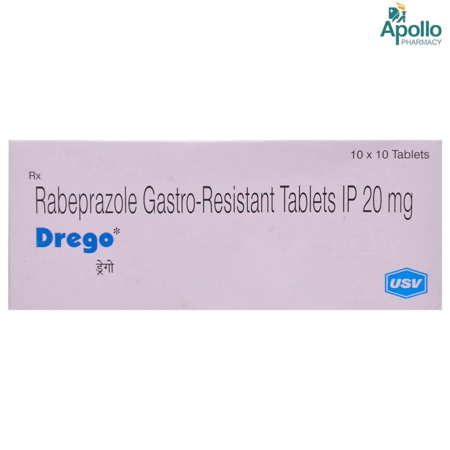 Drego Tablet 10's Price, Uses, Side Effects, Composition - Apollo Pharmacy