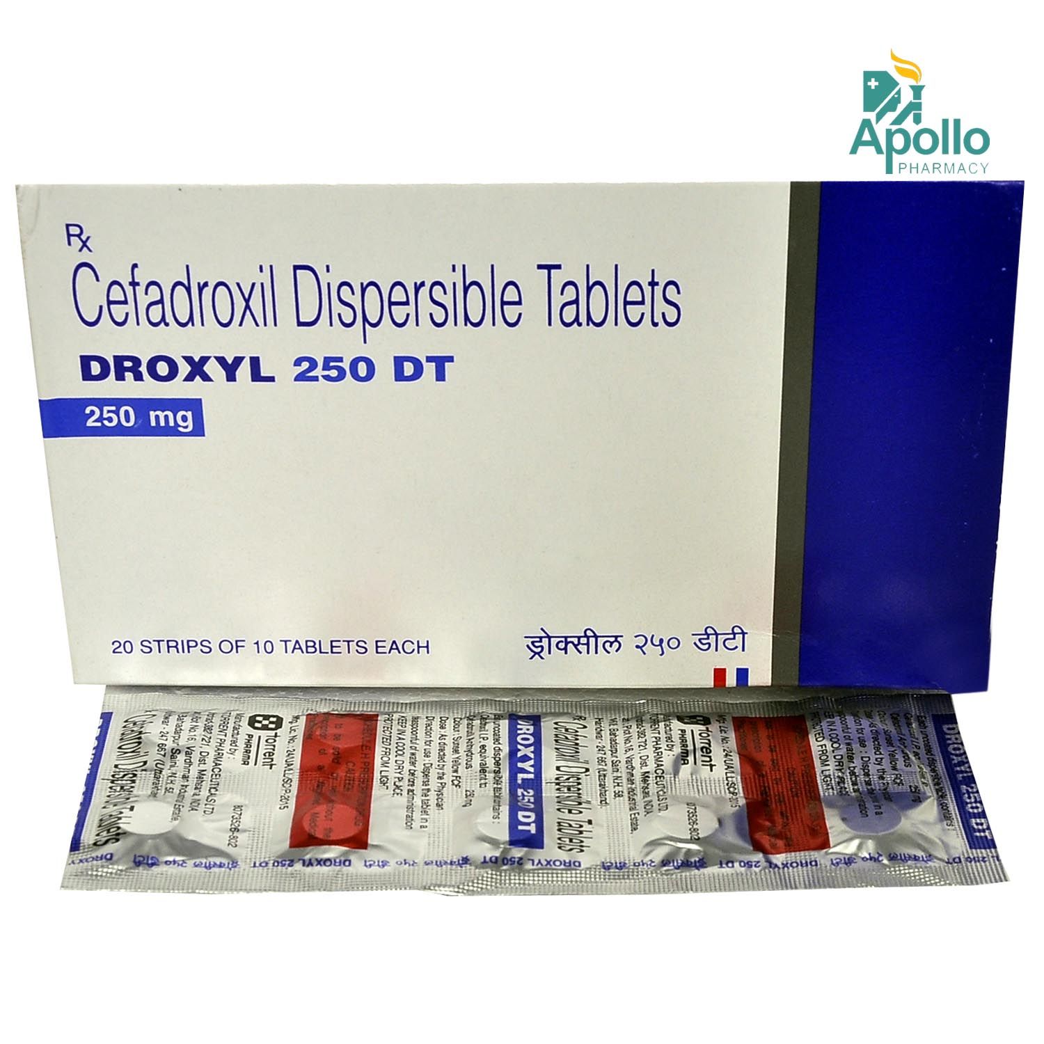 Droxyl 250 DT Tablet 10's Price, Uses, Side Effects, Composition ...