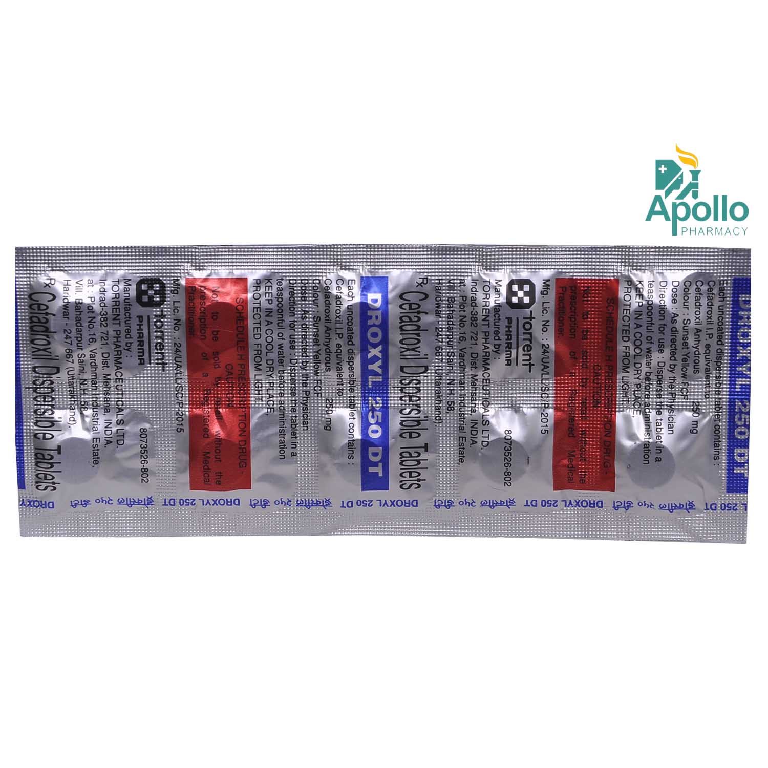 Droxyl 250 DT Tablet 10's Price, Uses, Side Effects, Composition ...