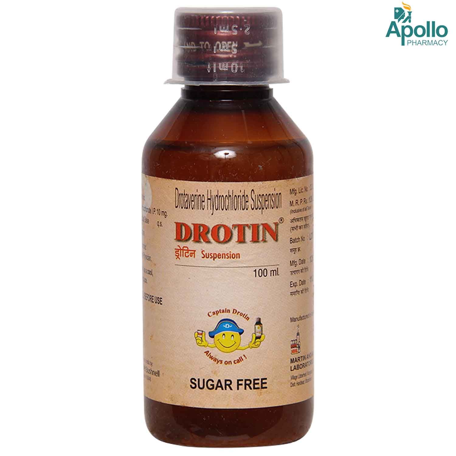 DROTIN SYRUP 100ML Price, Uses, Side Effects, Composition - Apollo 24|7