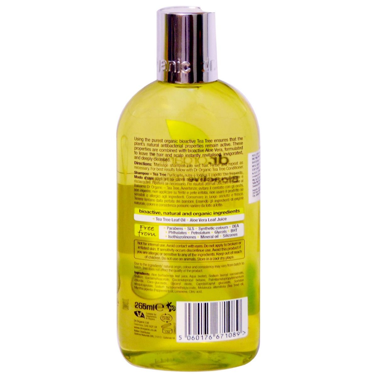 dr.organic Tea Tree Shampoo, 265 ml Price, Uses, Side Effects ...