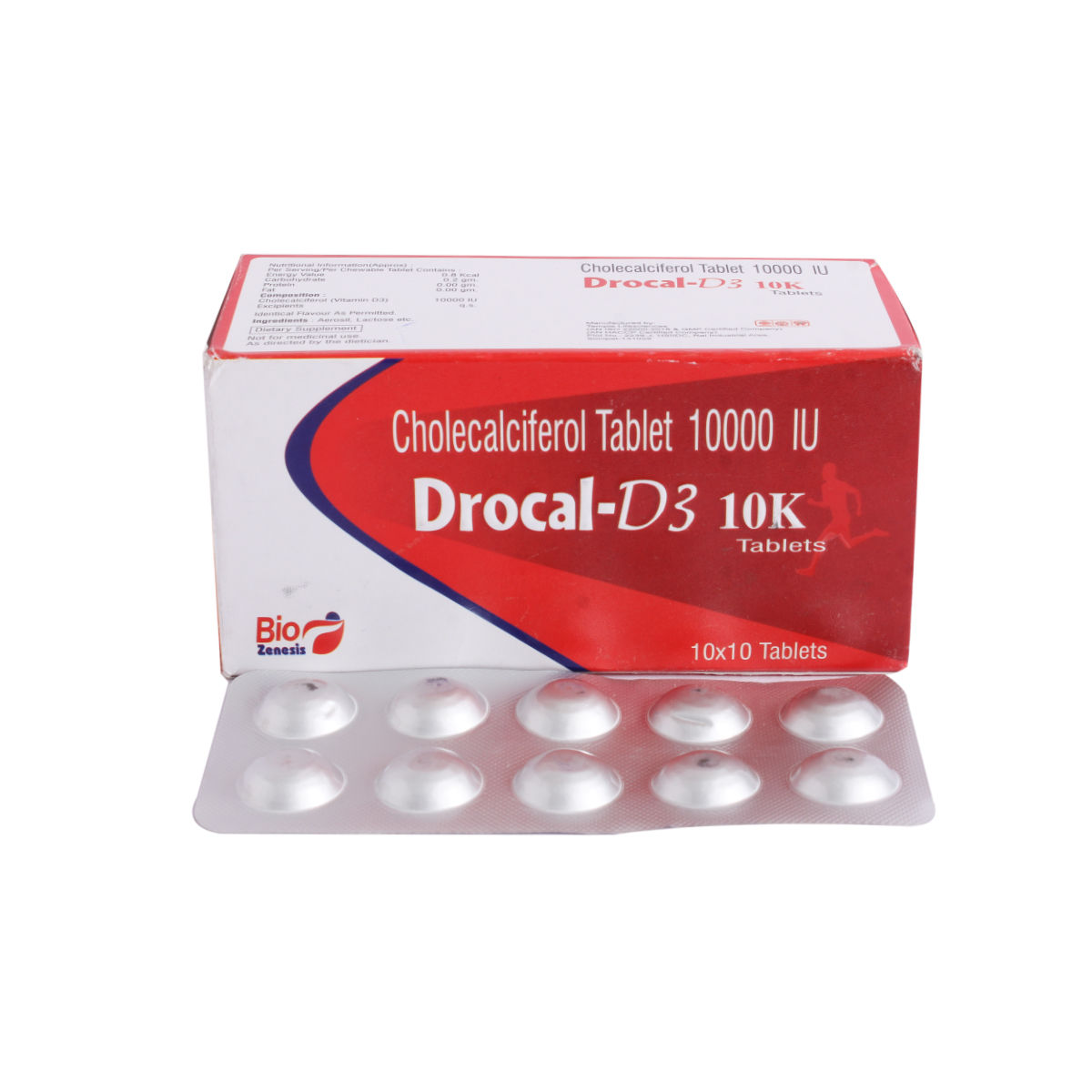 Drocal-D3 10K Tablet 10's Price, Uses, Side Effects, Composition ...