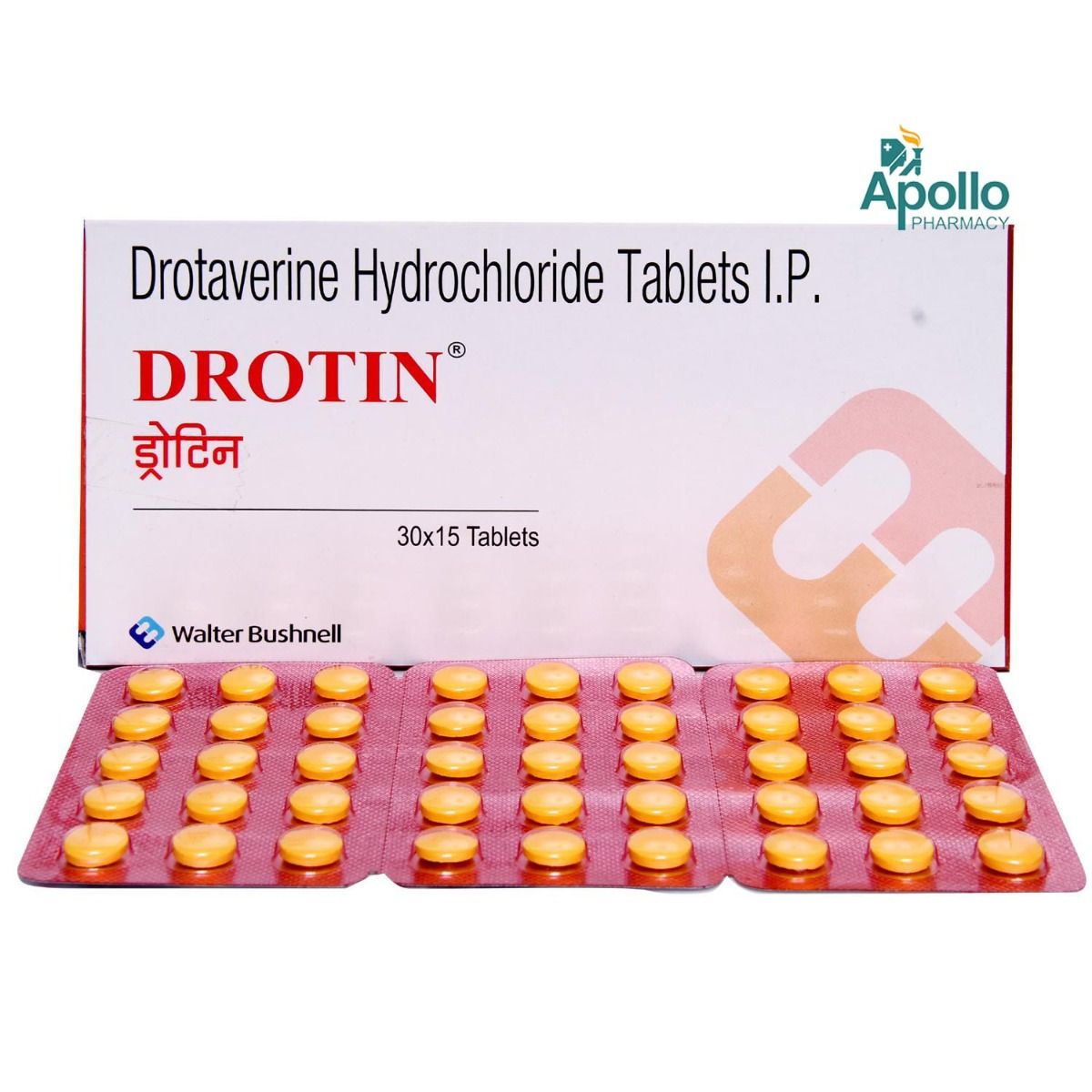 Drotin Tablet 15's Price, Uses, Side Effects, Composition - Apollo Pharmacy