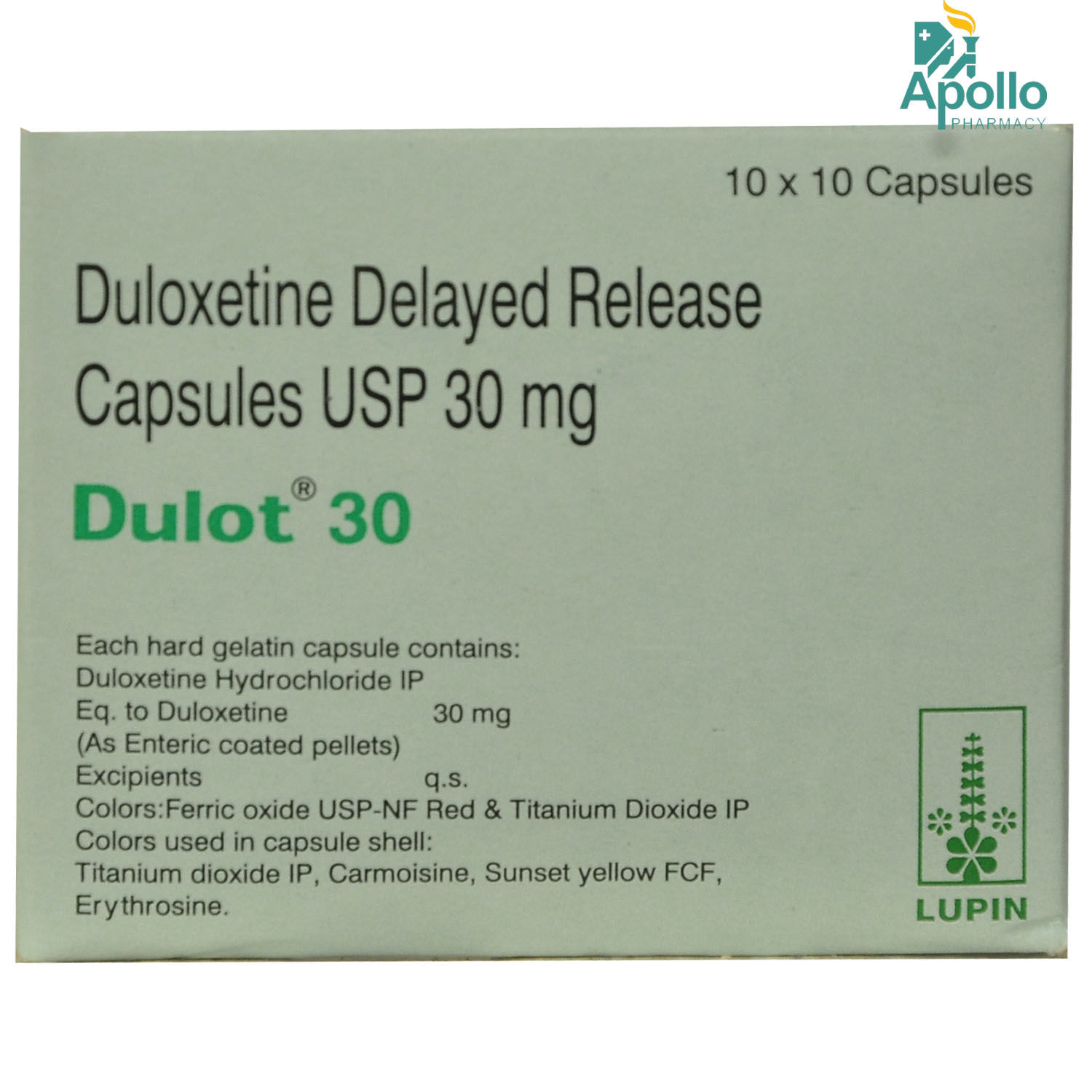 Dulot 30 Capsule 10's Price, Uses, Side Effects, Composition - Apollo ...