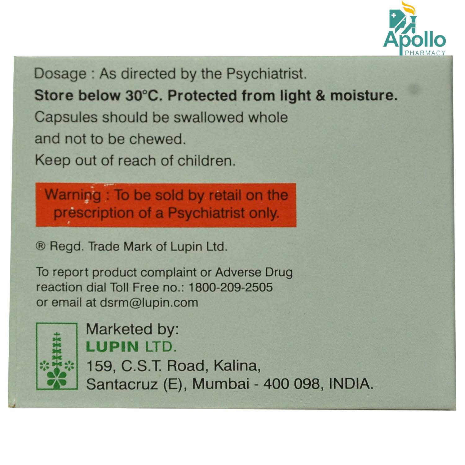 Dulot 30 Capsule 10's Price, Uses, Side Effects, Composition - Apollo ...