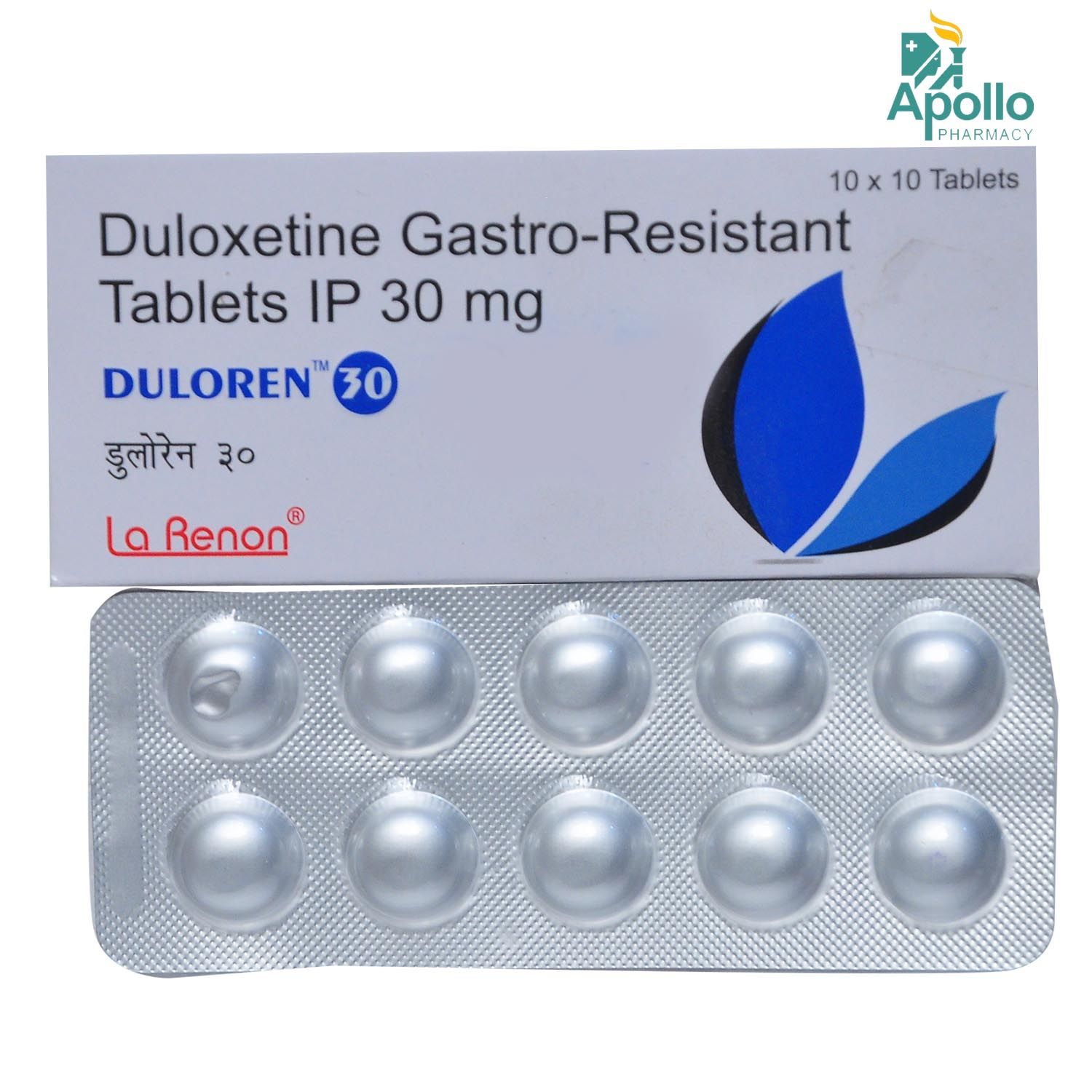 Duloren 30 Tablet 10's Price, Uses, Side Effects, Composition - Apollo ...