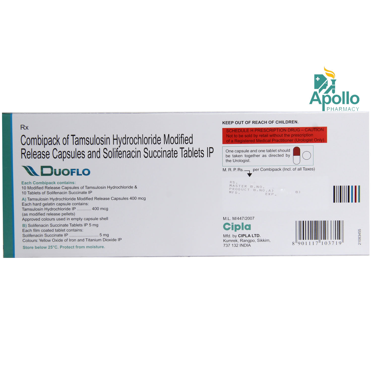 Duoflo Combipack Kit 1's Price, Uses, Side Effects, Composition ...