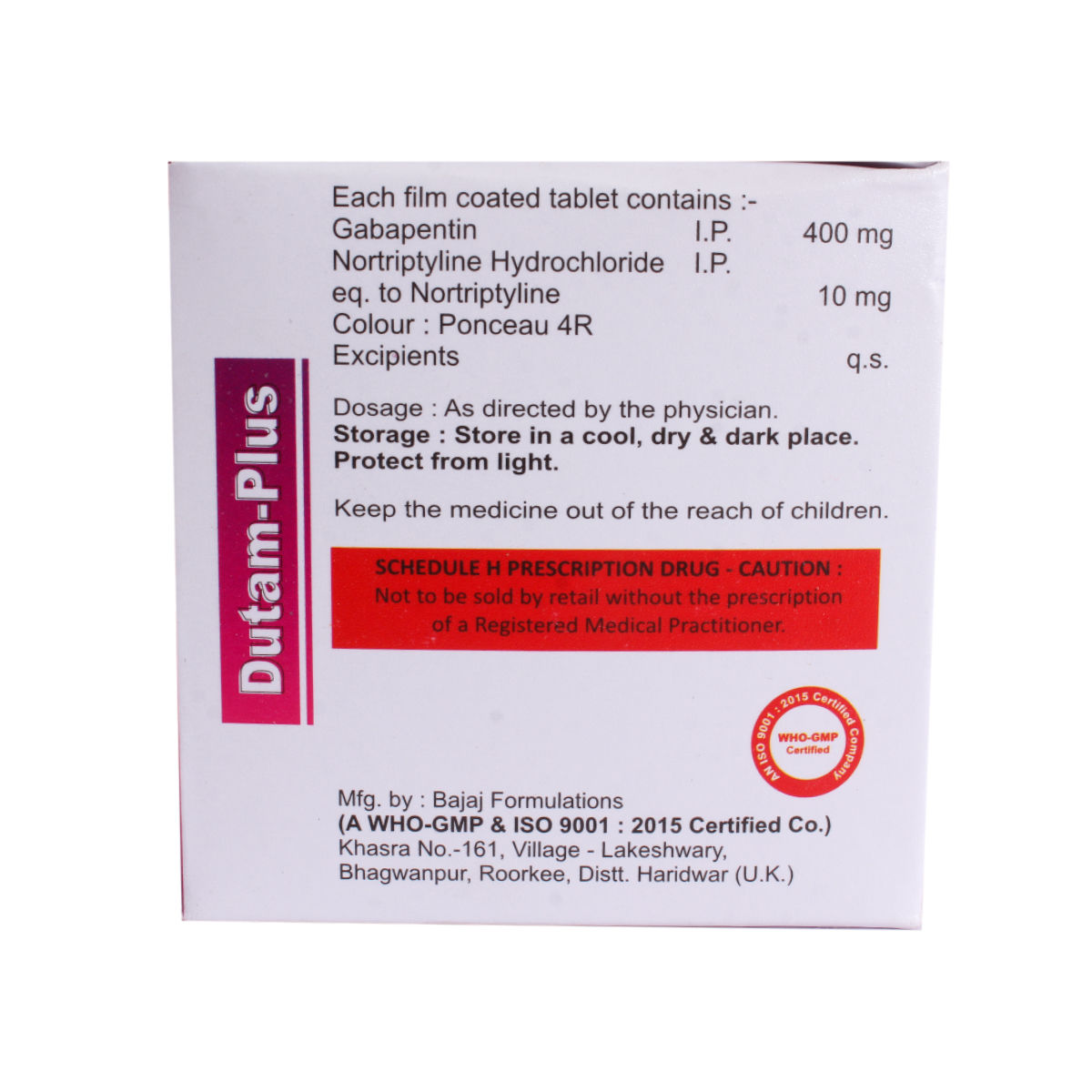 DUTAM PLUS TABLET Price, Uses, Side Effects, Composition - Apollo Pharmacy