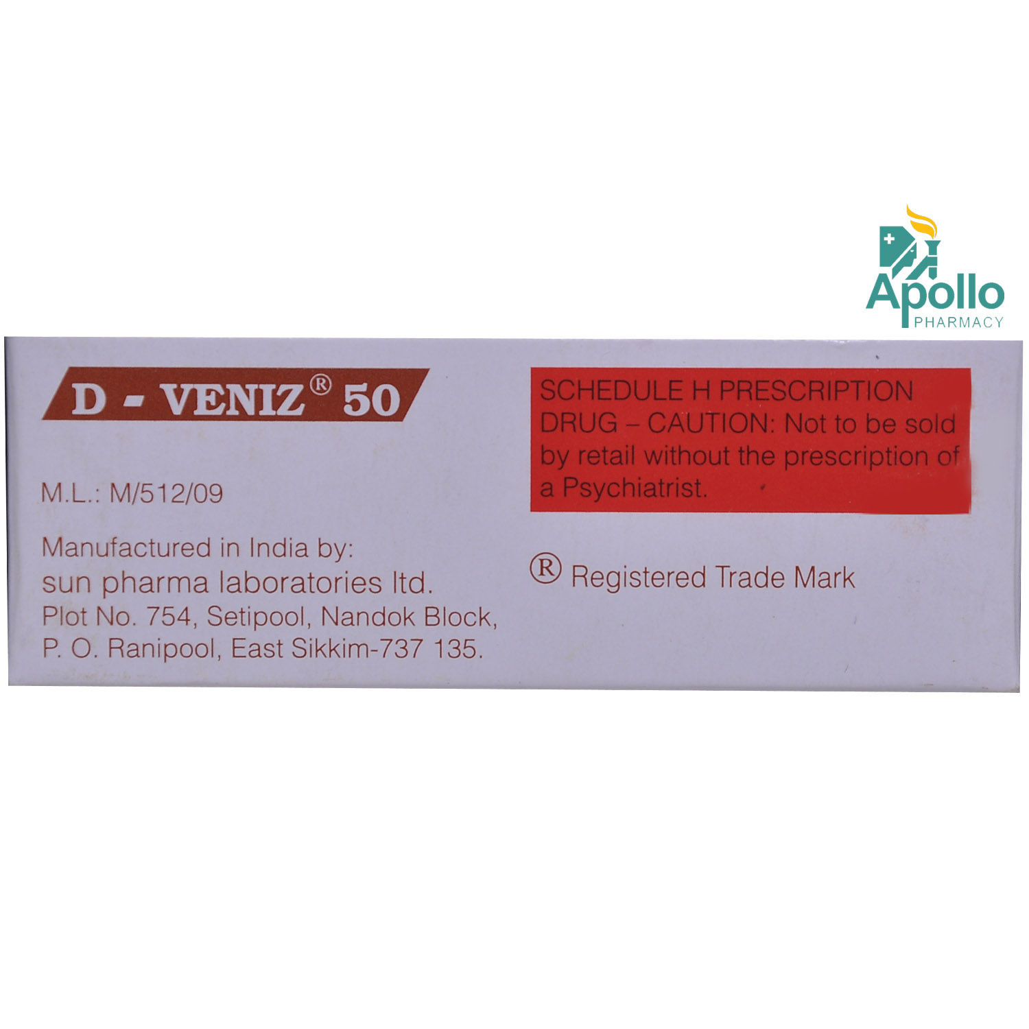 D-Veniz 50 Tablet 10's Price, Uses, Side Effects, Composition - Apollo ...