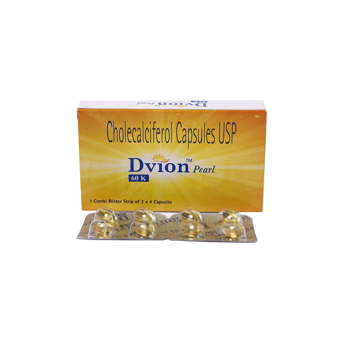 Dvion Pearl 60 K Capsule 4's Price, Uses, Side Effects, Composition ...