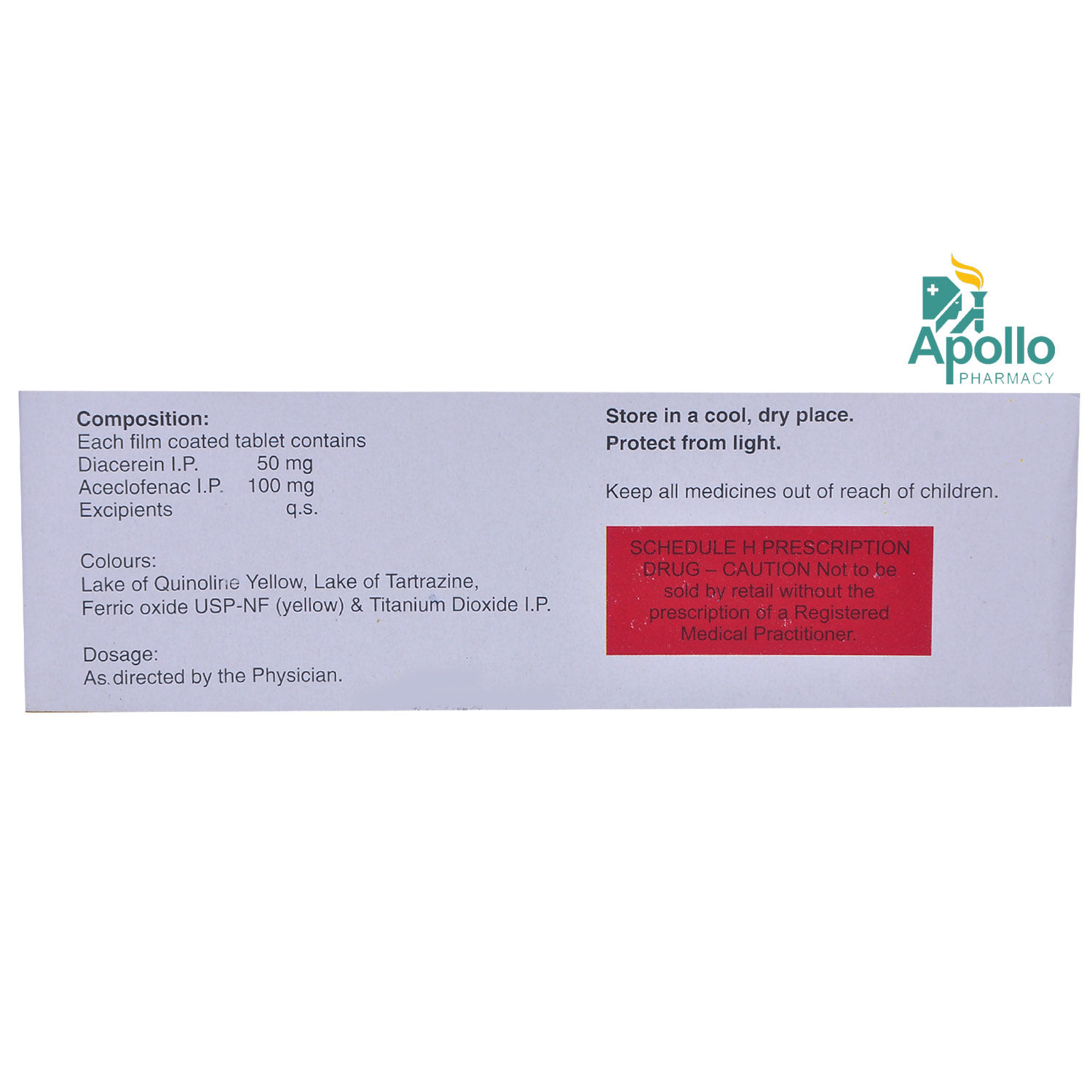 Dycerin A Tablet 10's Price, Uses, Side Effects, Composition - Apollo ...