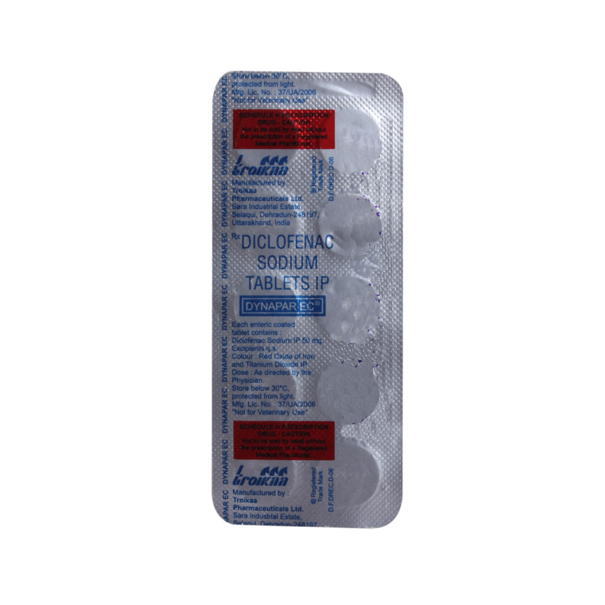 Dynapar Ec 50mg Tablet 10's Price, Uses, Side Effects, Composition ...