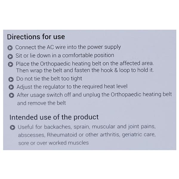 Dyna Orthopaedic Heating Belt, 1 Count Price, Uses, Side Effects ...