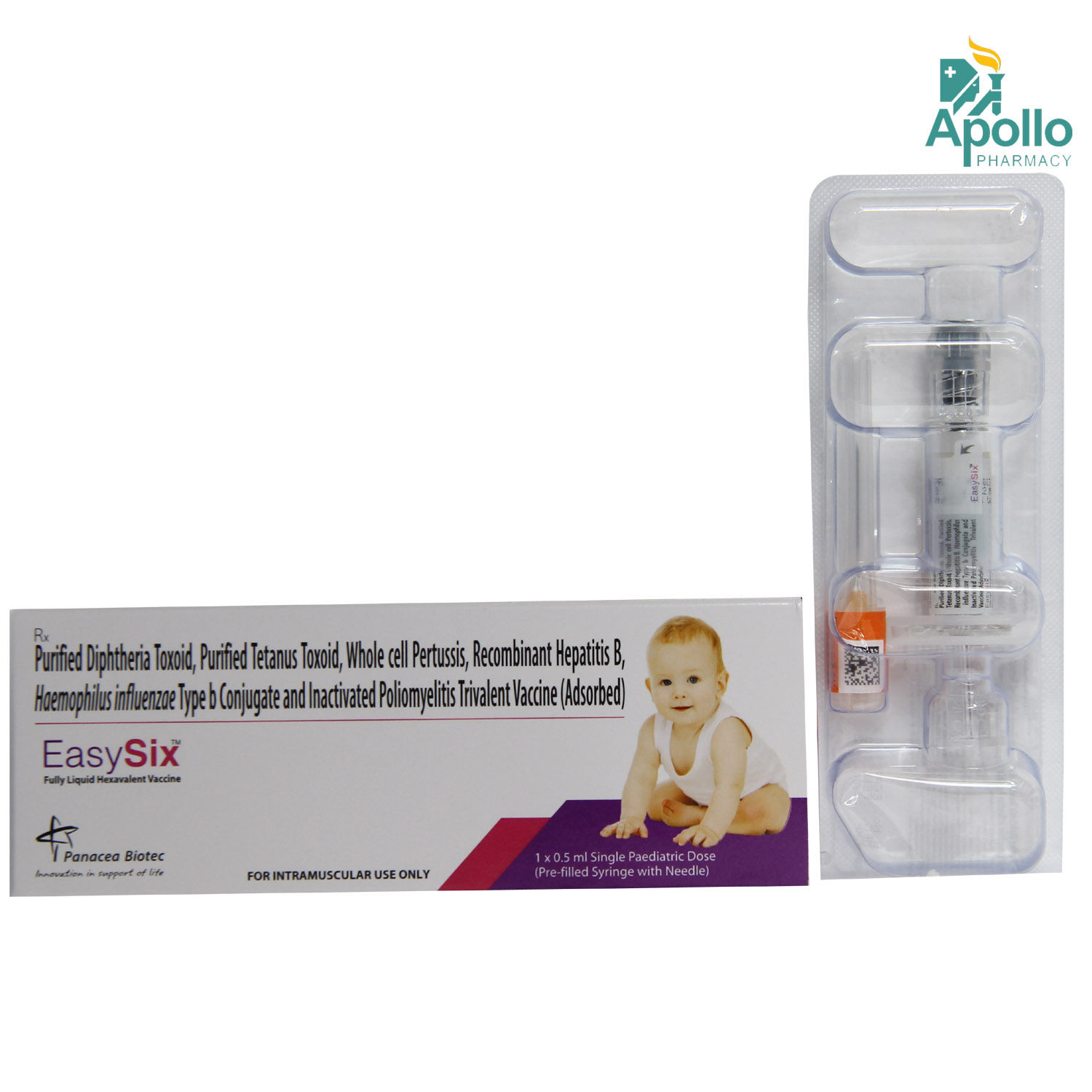 Easy Six Vaccine 0.5 ml Price, Uses, Side Effects, Composition - Apollo ...