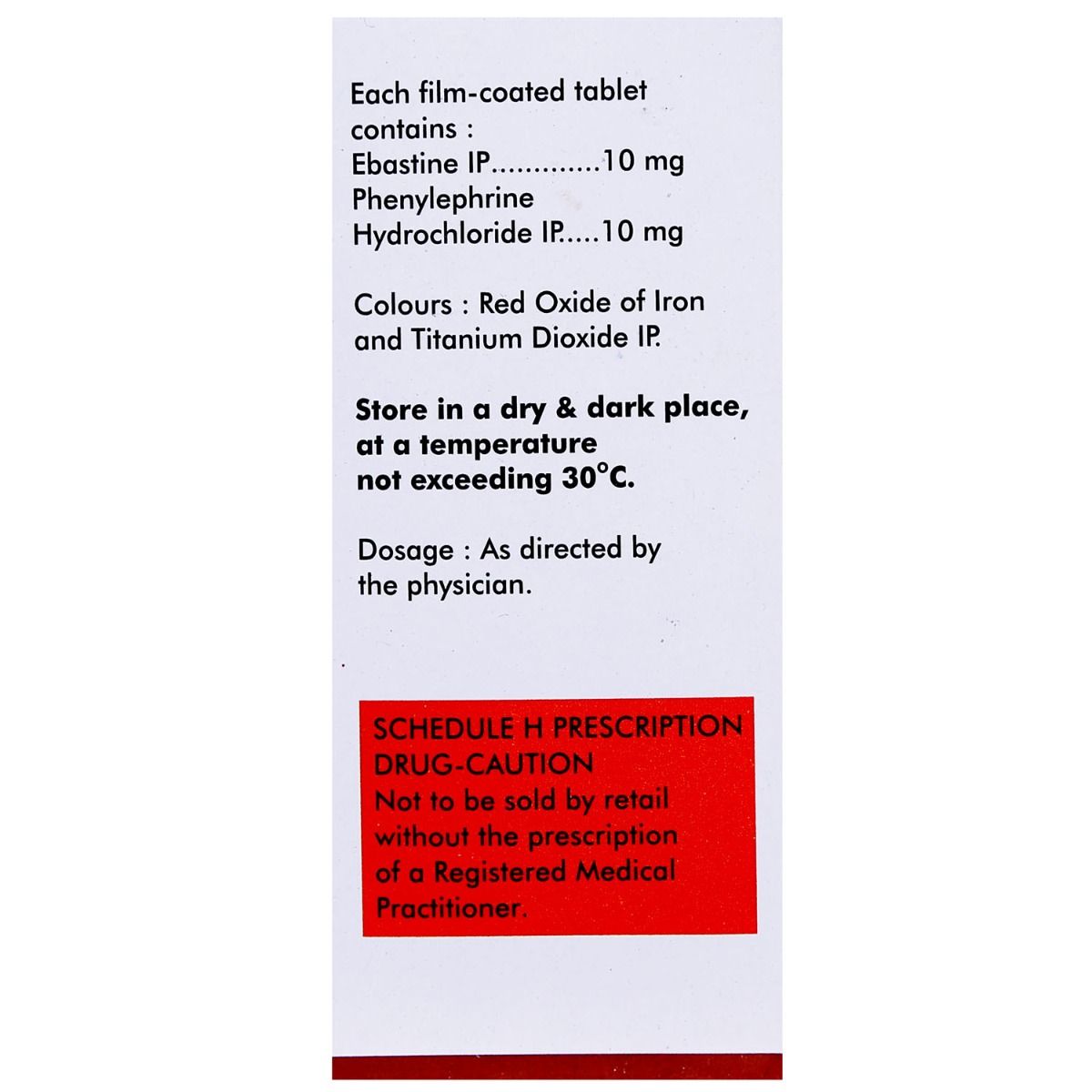 Ebast-DC Tablet 10's Price, Uses, Side Effects, Composition - Apollo ...