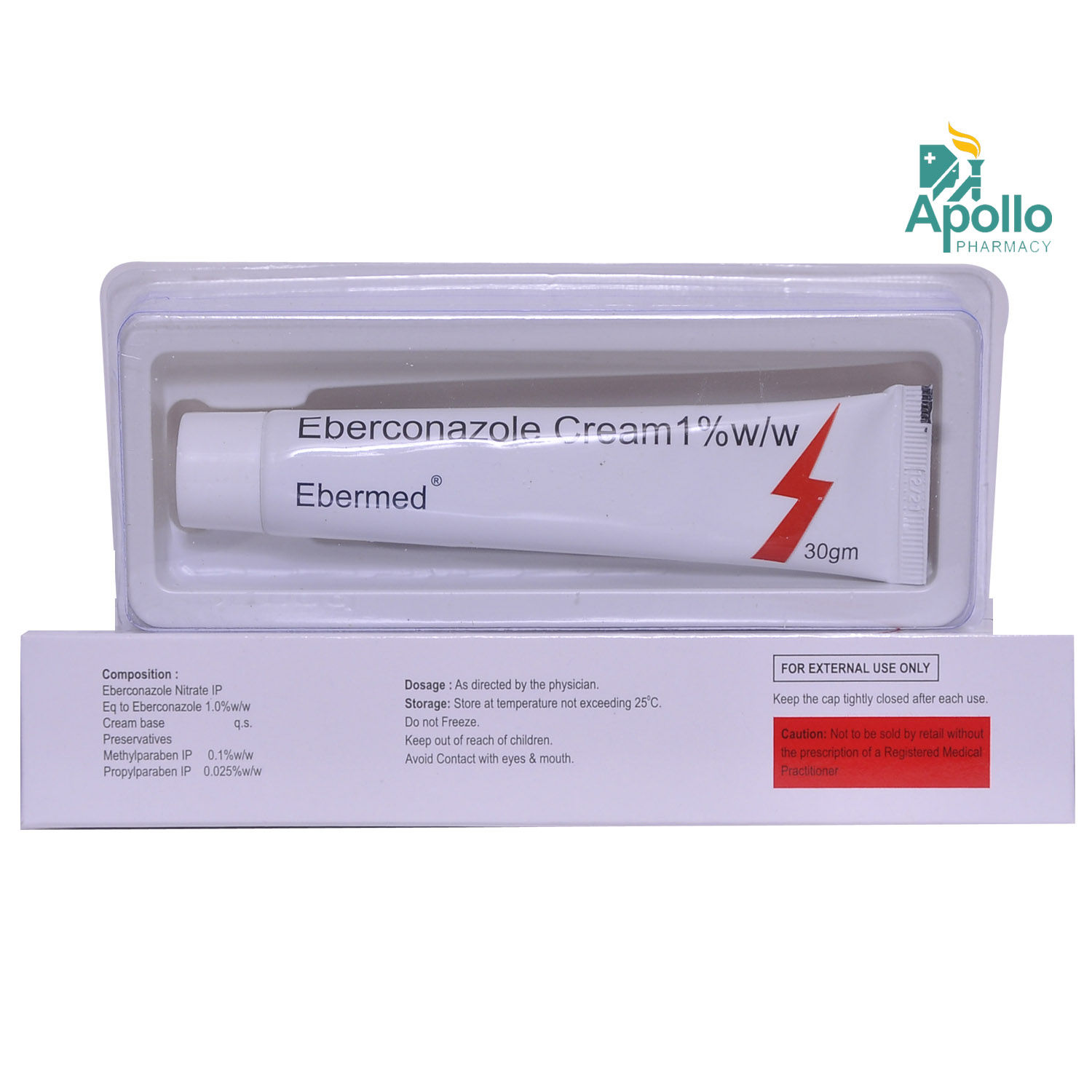 Ebermed Cream 30 gm Price, Uses, Side Effects, Composition - Apollo ...