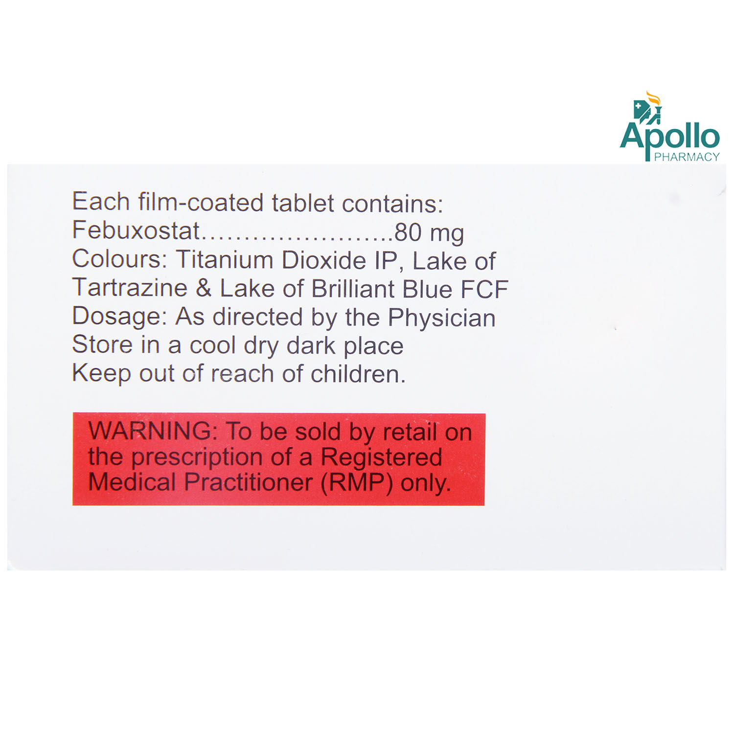 EBUXO 80MG TABLET Price, Uses, Side Effects, Composition - Apollo Pharmacy