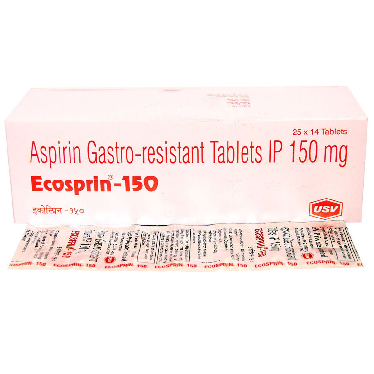 Ecosprin-150 Tablet 14's Price, Uses, Side Effects, Composition ...