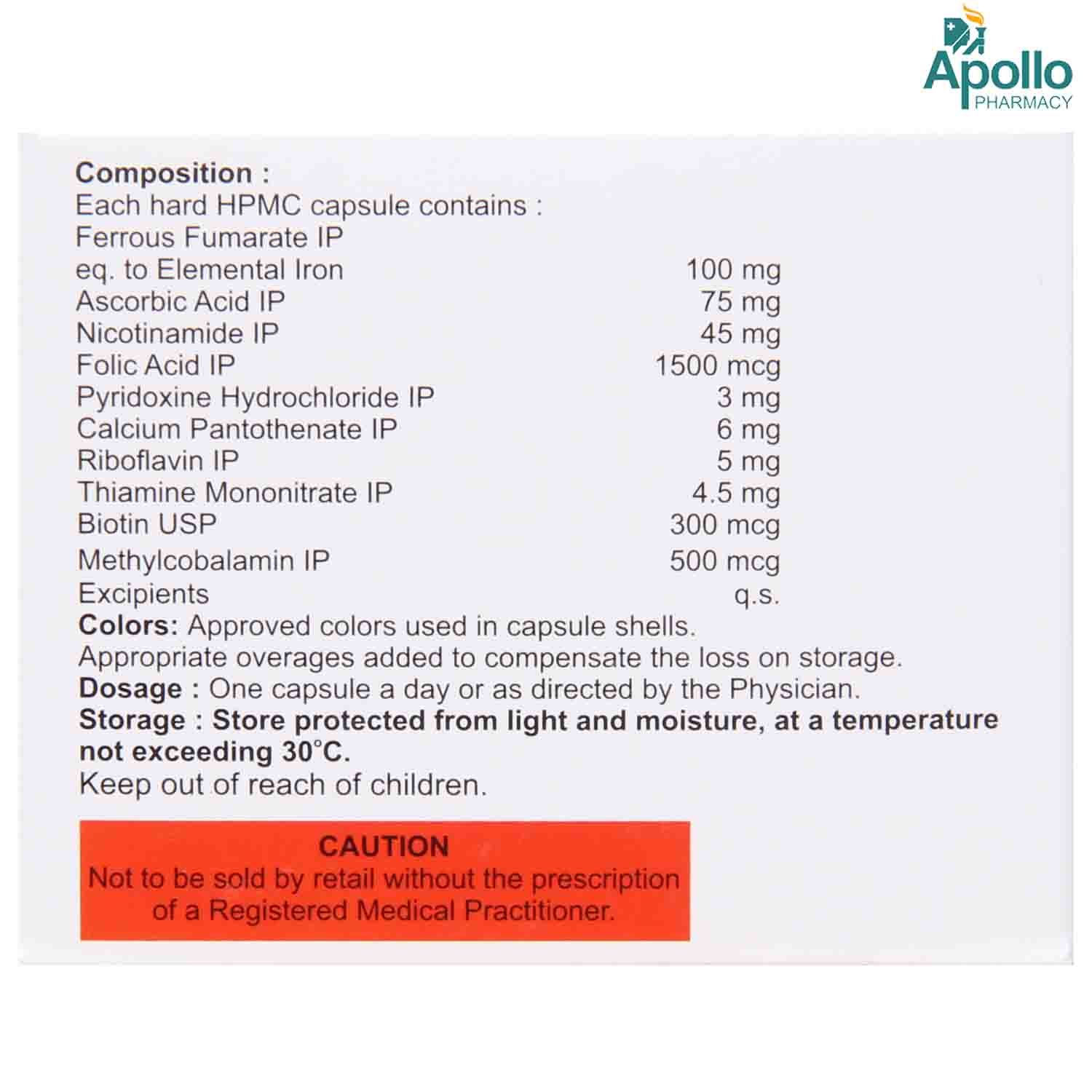 Eido-Fe Capsule 10's Price, Uses, Side Effects, Composition - Apollo ...
