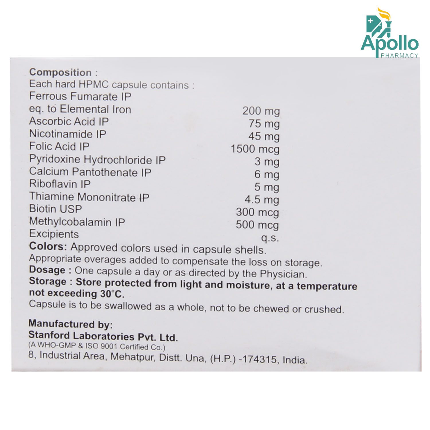 Eido FE Forte Capsule 10's Price, Uses, Side Effects, Composition ...