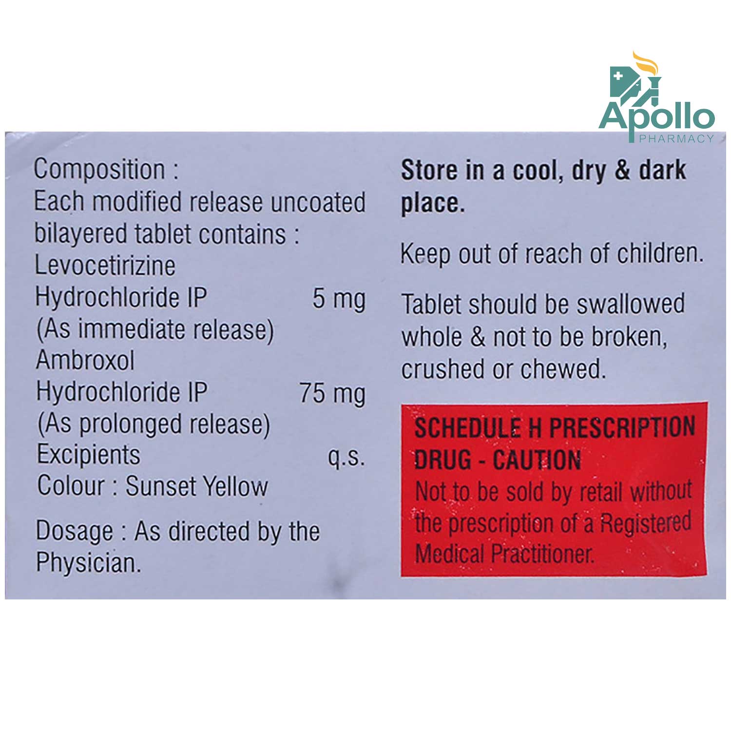 ELRIZ XL TABLET Price, Uses, Side Effects, Composition - Apollo Pharmacy