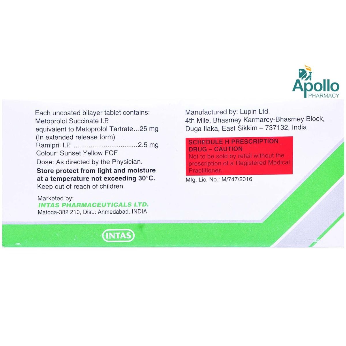 Embeta R 2.5 mg Tablet 10's Price, Uses, Side Effects, Composition ...