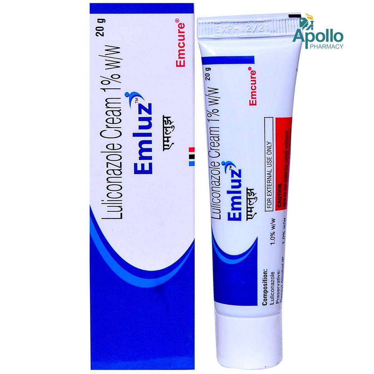 Emluz 1% Cream 20 gm Price, Uses, Side Effects, Composition - Apollo ...