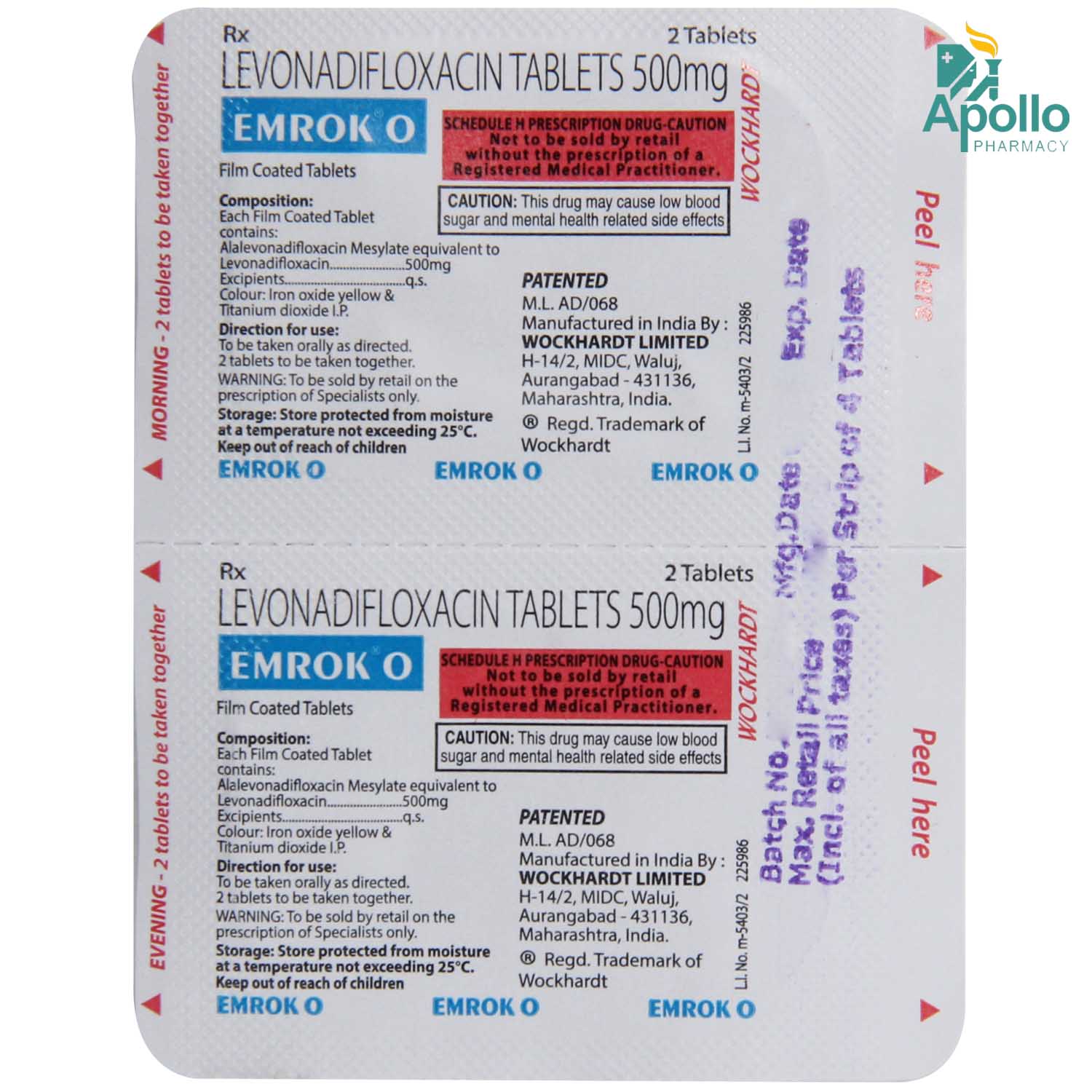 Emrok O Tablet 4's Price, Uses, Side Effects, Composition - Apollo Pharmacy