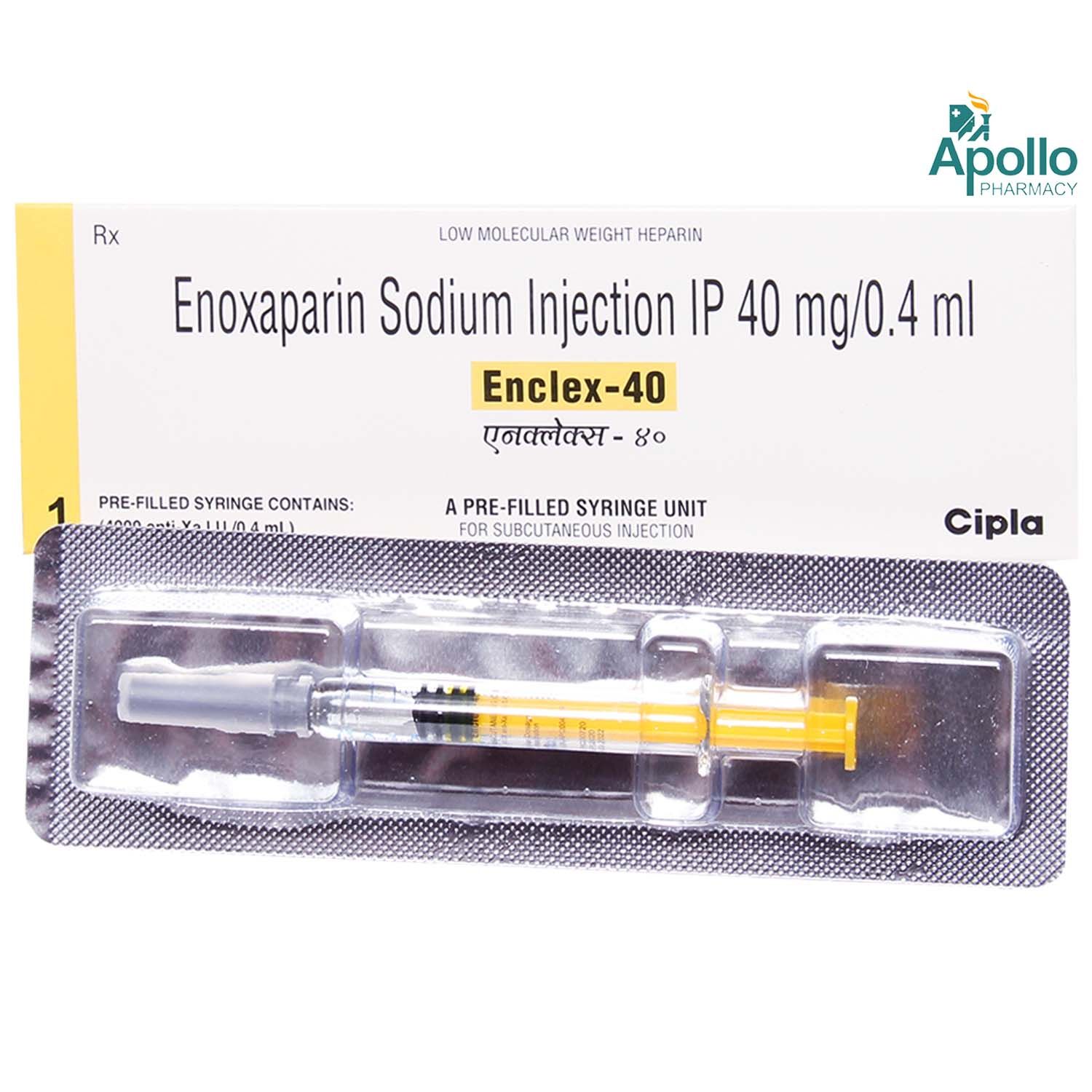 Enclex 40 Injection 0.4 ml Price, Uses, Side Effects, Composition - Apollo Pharmacy