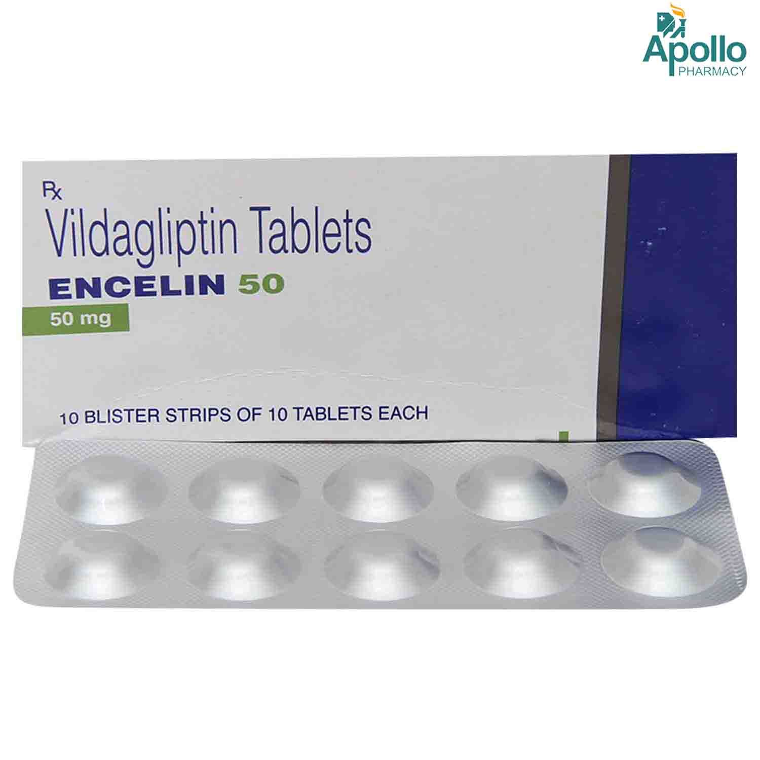 Encelin 50 Tablet 10's Price, Uses, Side Effects, Composition - Apollo ...