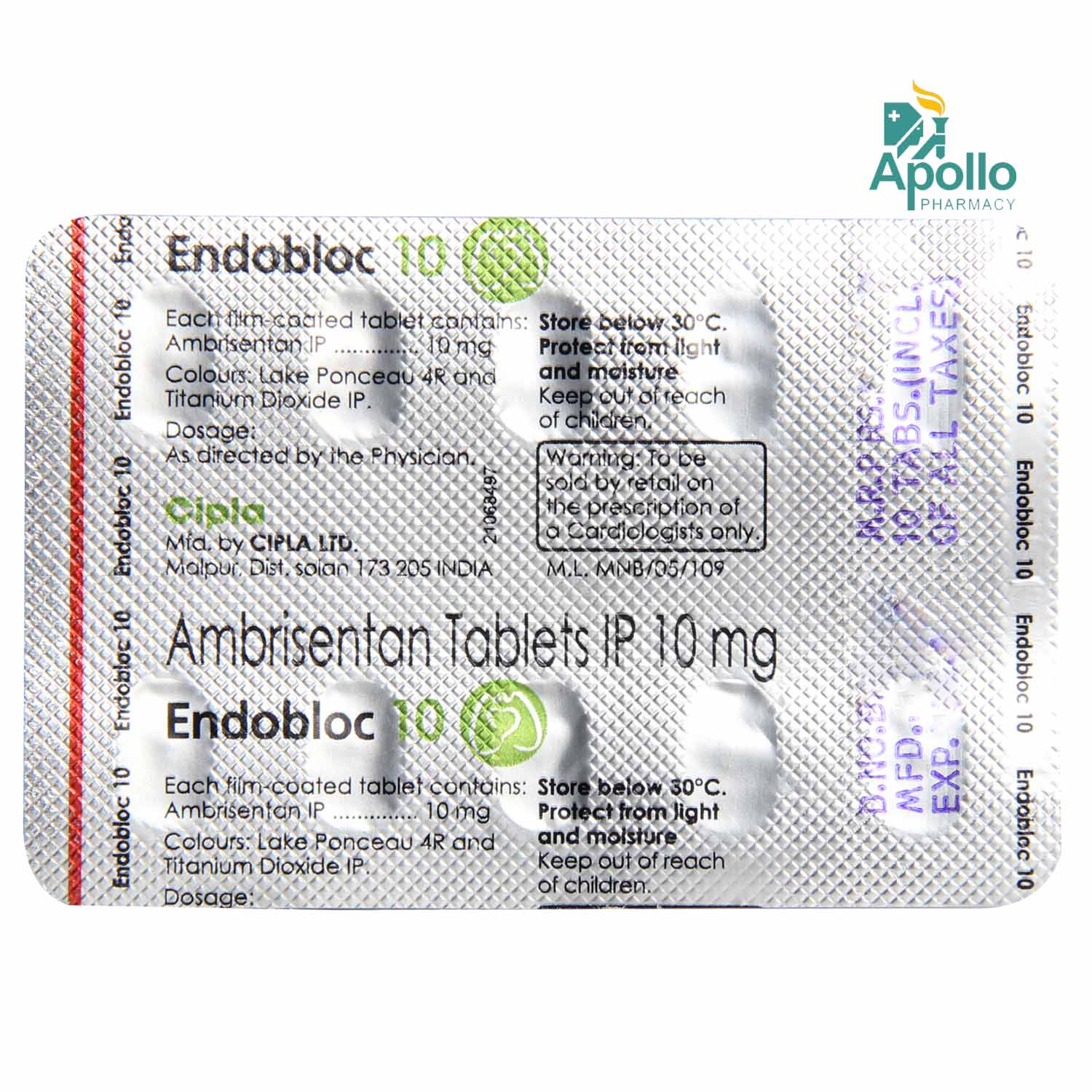 ENDOBLOC 10MG TABLET Price, Uses, Side Effects, Composition - Apollo ...