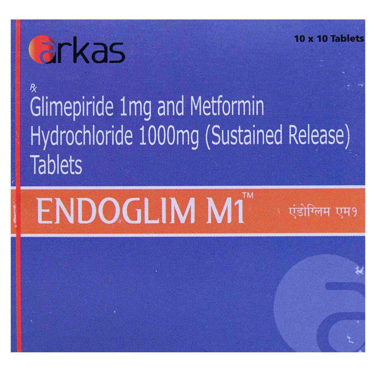 Endoglim M 1 Tablet 10's Price, Uses, Side Effects, Composition ...