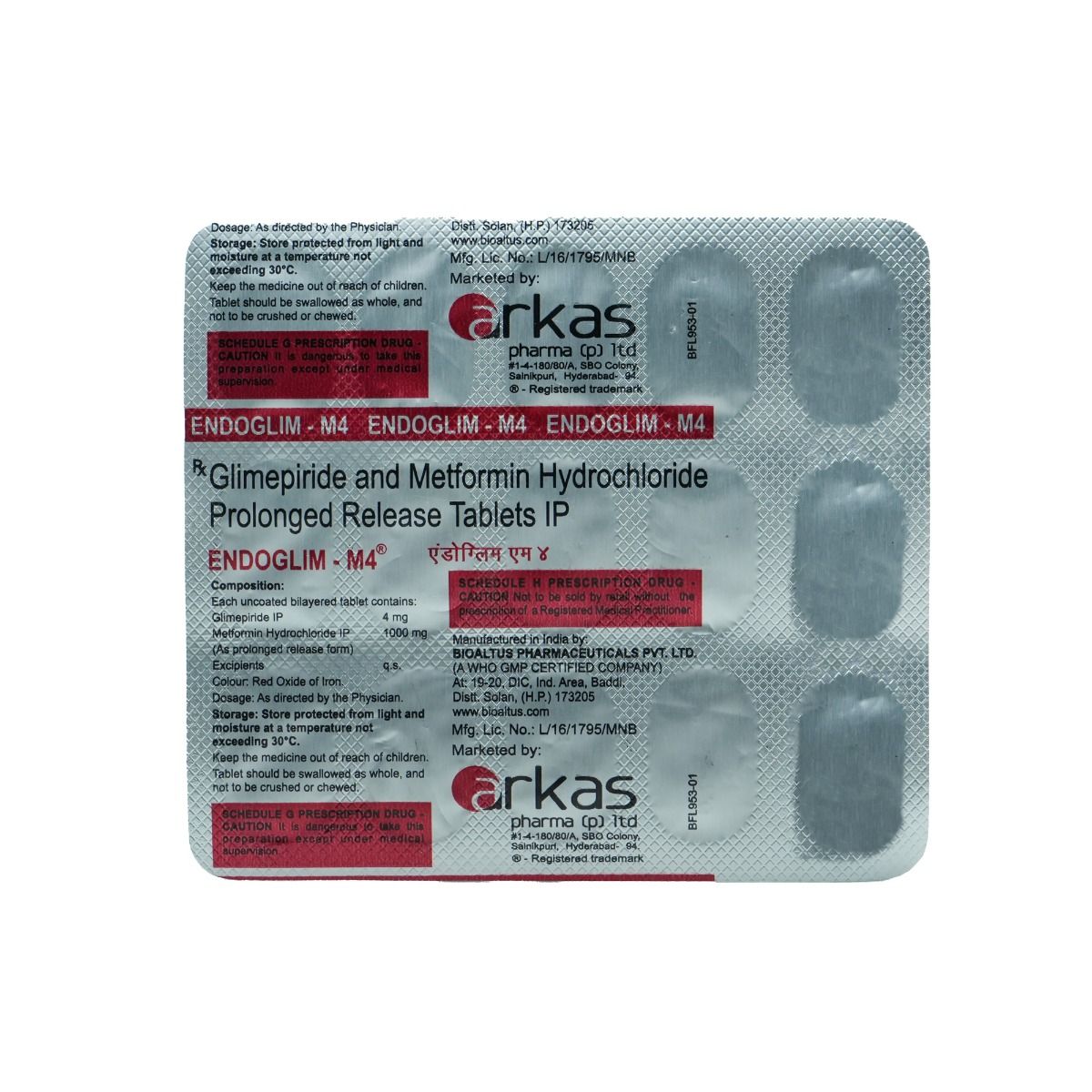 Endoglim-M4 Tablet 15's Price, Uses, Side Effects, Composition - Apollo ...