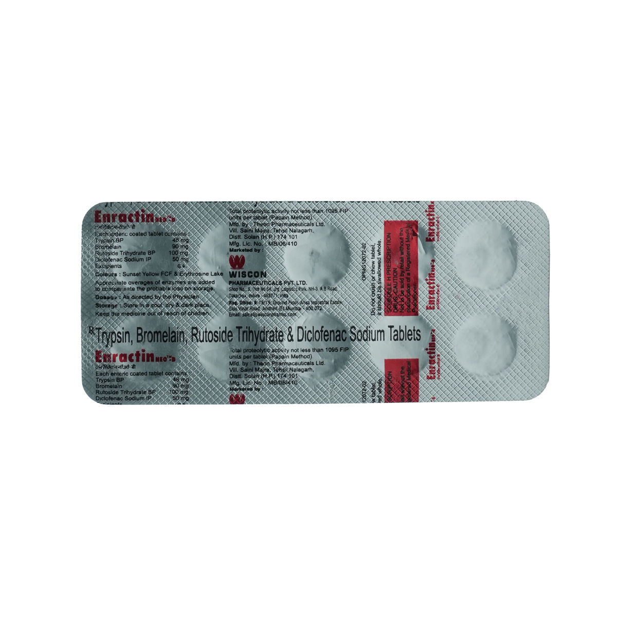 Enractin Neo-D Tablet 10's Price, Uses, Side Effects, Composition ...