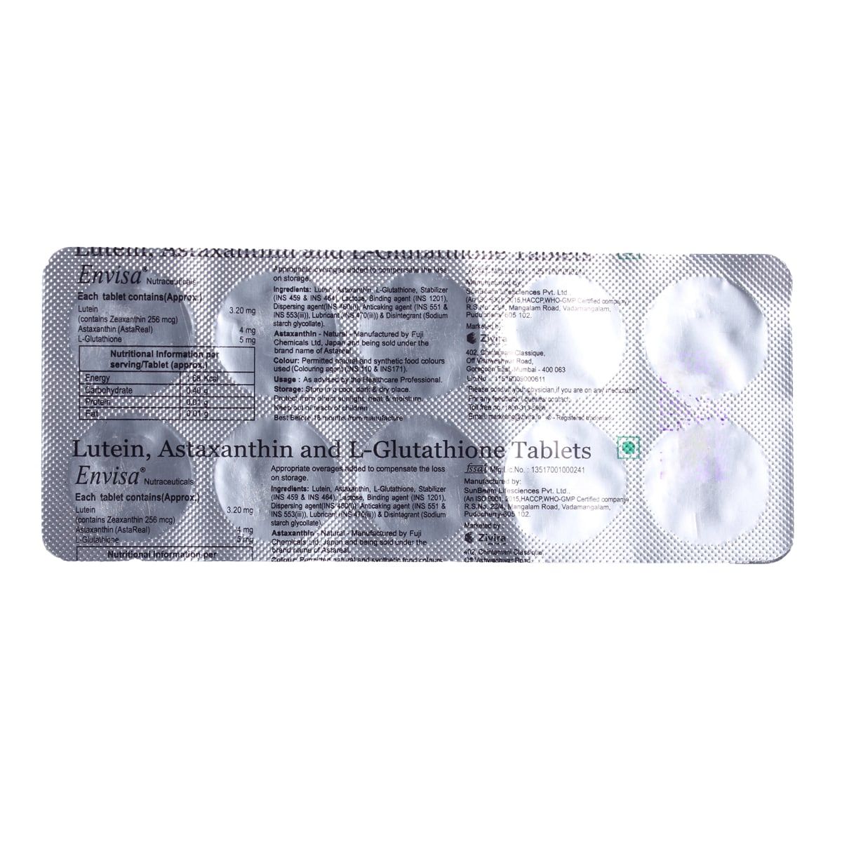 Envisa Tablet 10's Price, Uses, Side Effects, Composition - Apollo Pharmacy