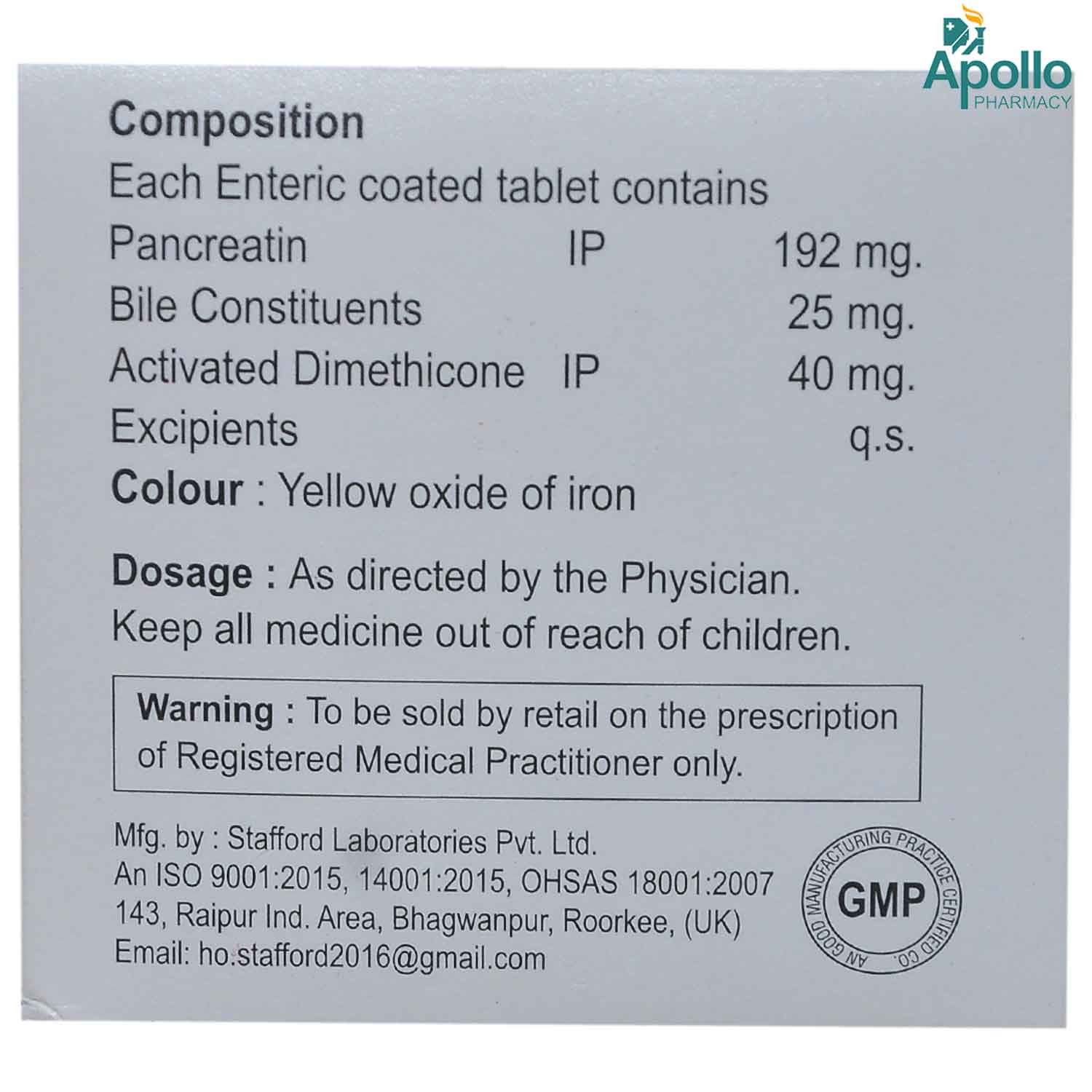 Enzoset PB Tablet 10's Price, Uses, Side Effects, Composition - Apollo ...