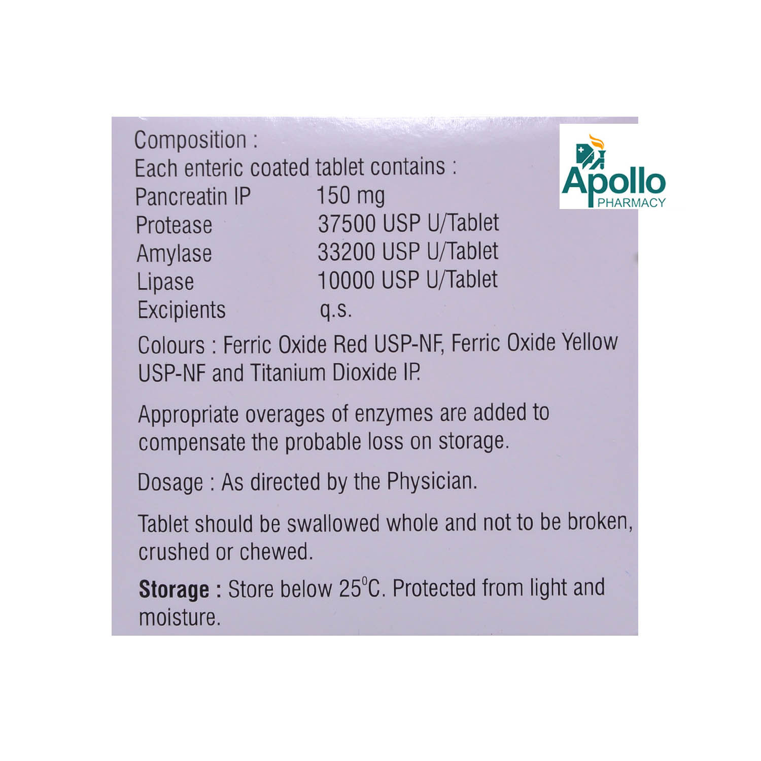 ENZASE 10000 TABLET 10'S Price, Uses, Side Effects, Composition ...