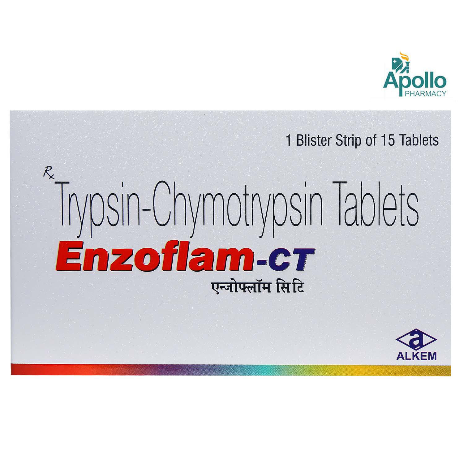 ENZOFLAM CT 100000AU TABLET 15'S Price, Uses, Side Effects, Composition ...
