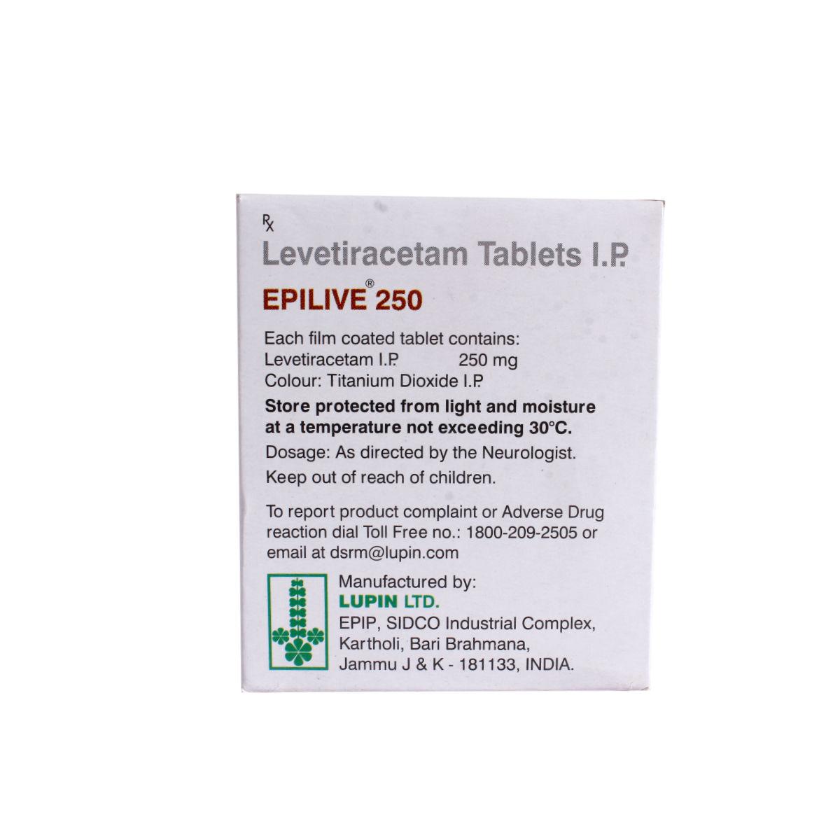 Epilive 250 mg Tablet 10's Price, Uses, Side Effects, Composition ...