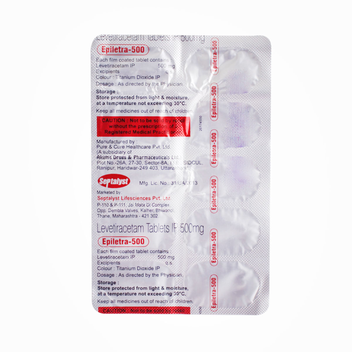 Epiletra-500 Tablet 10's Price, Uses, Side Effects, Composition ...