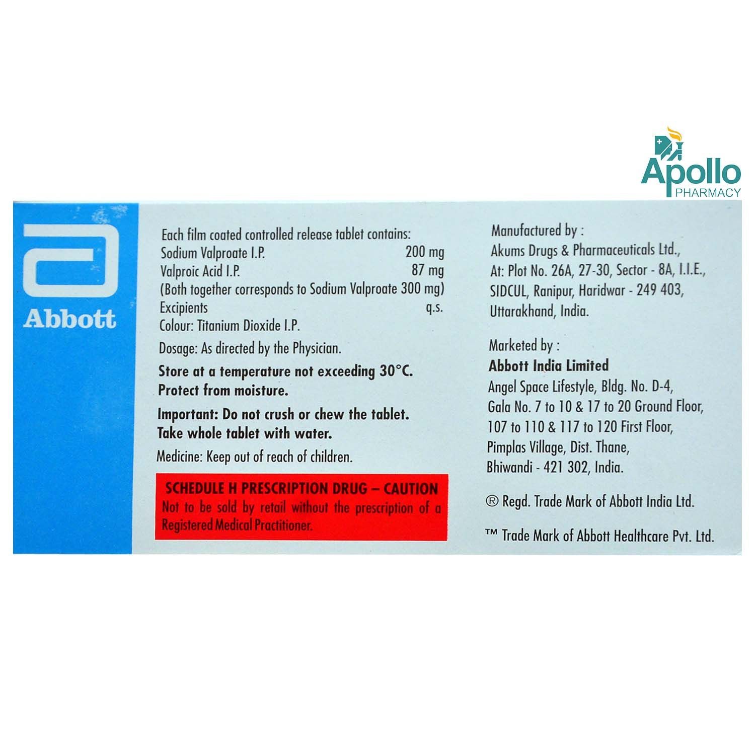 Epilex Chrono 300 Tablet 15's Price, Uses, Side Effects, Composition ...