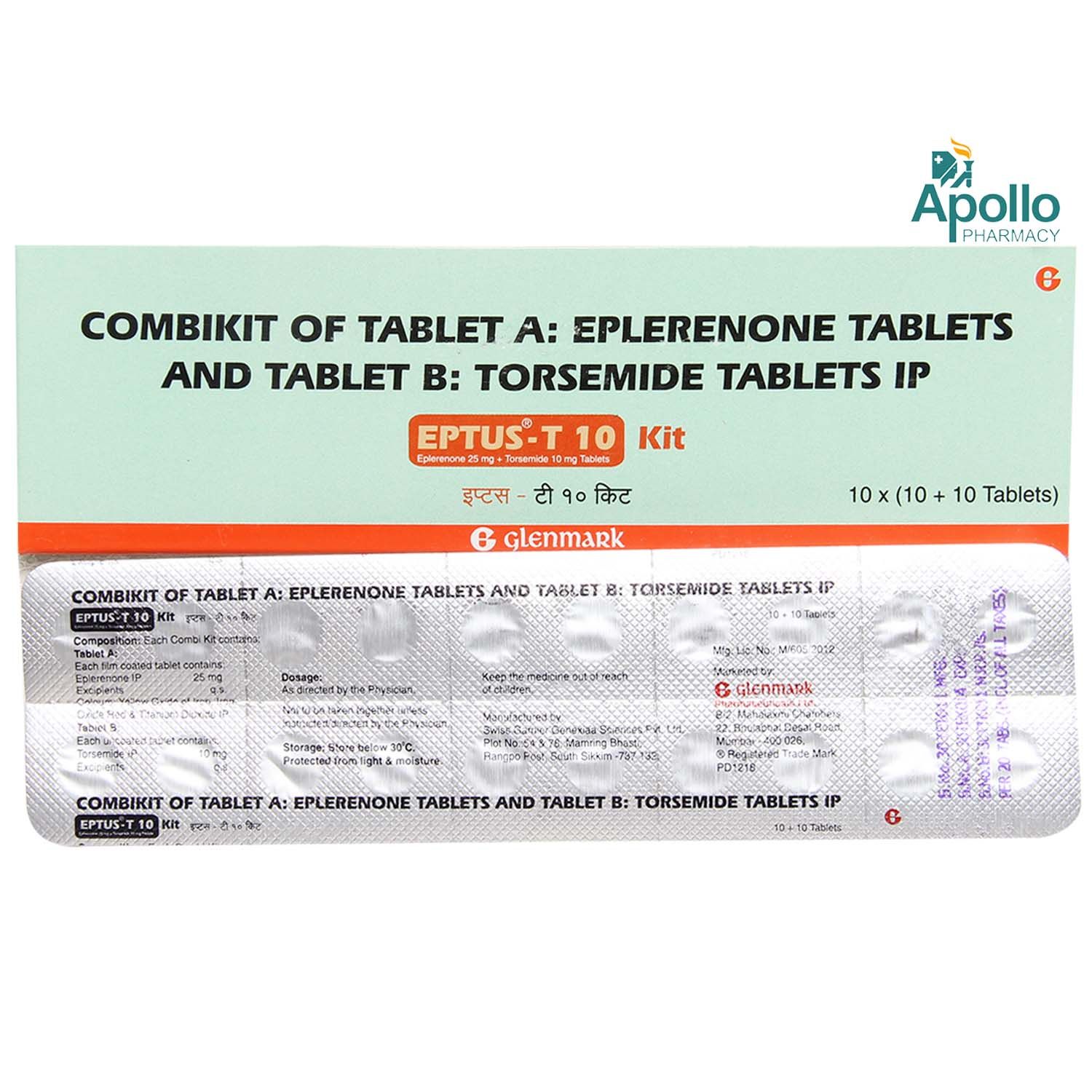 Eptus-T 10 mg, 20 Tablets Price, Uses, Side Effects, Composition ...