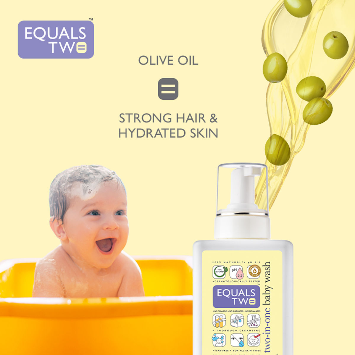 EQUALSTWO Two-In-One Baby Wash, 500 ml Price, Uses, Side Effects ...
