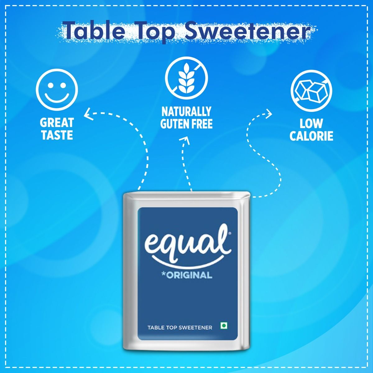 Equal Original Low Calorie Sweetener, 100 Tablets (Free 10 Tablets ...