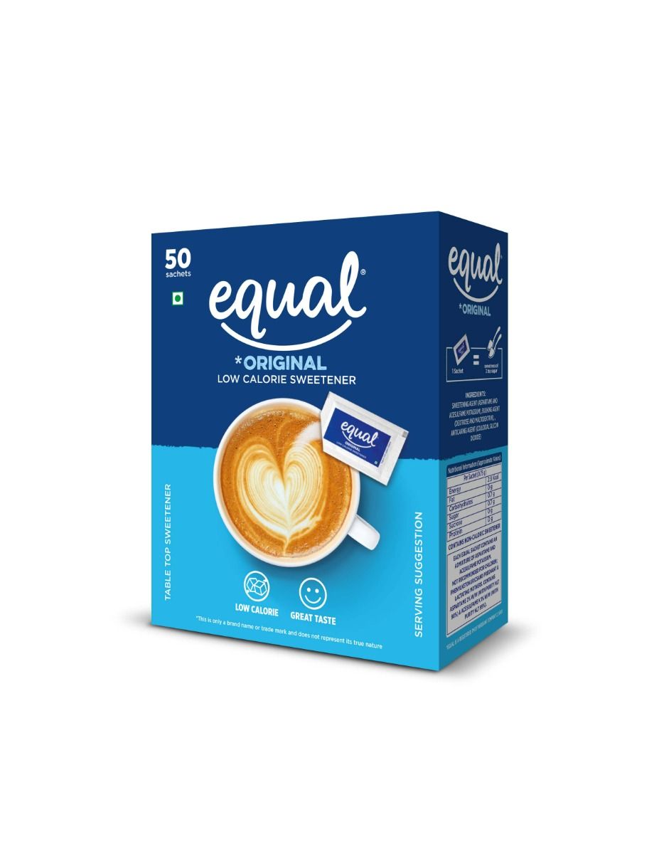 Equal Original Low Calorie Sweetener, 50 Sachets Price, Uses, Side ...