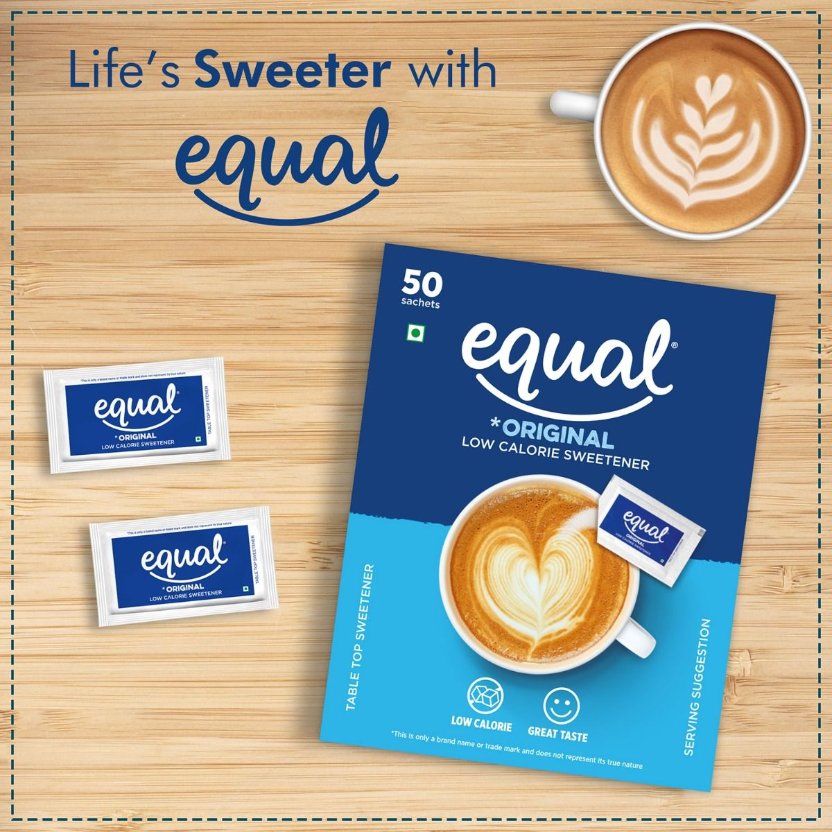Equal Original Low Calorie Sweetener, 50 Sachets Price, Uses, Side ...
