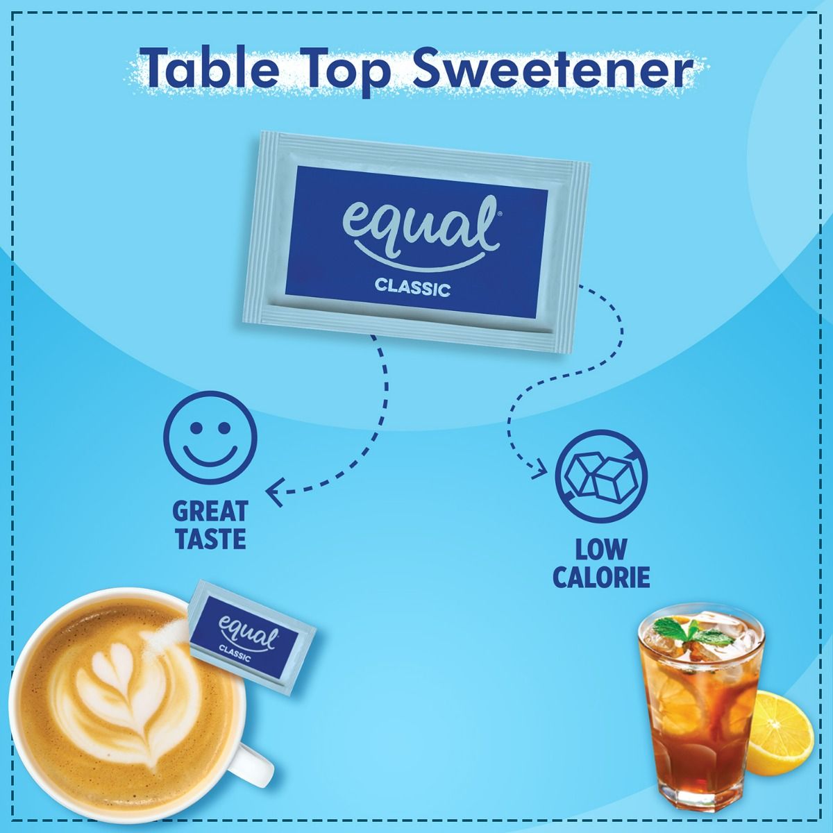 Equal Classic Zero Calorie Sweetener, 100 Sachets Price, Uses, Side ...