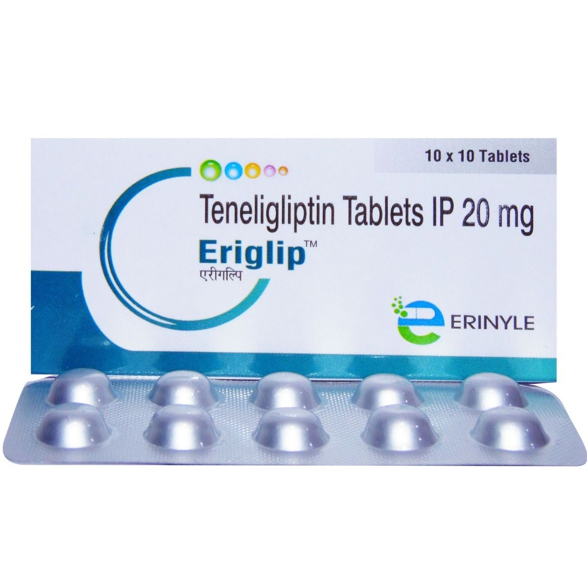 Eriglip 20 mg Tablet 10's Price, Uses, Side Effects, Composition ...