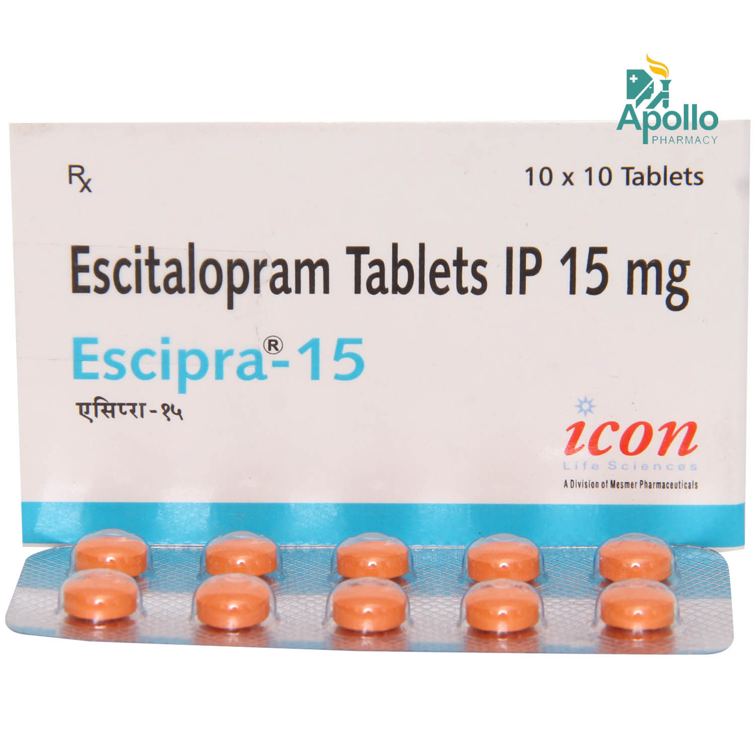 ESCIPRA 15MG TABLET 10'S Price, Uses, Side Effects, Composition ...
